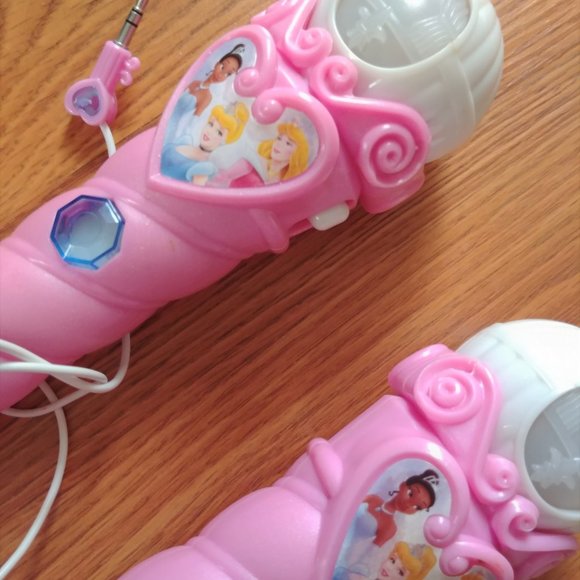 Disney | Other | Disney Princess Pink Microphones Two Singalong Toy ...